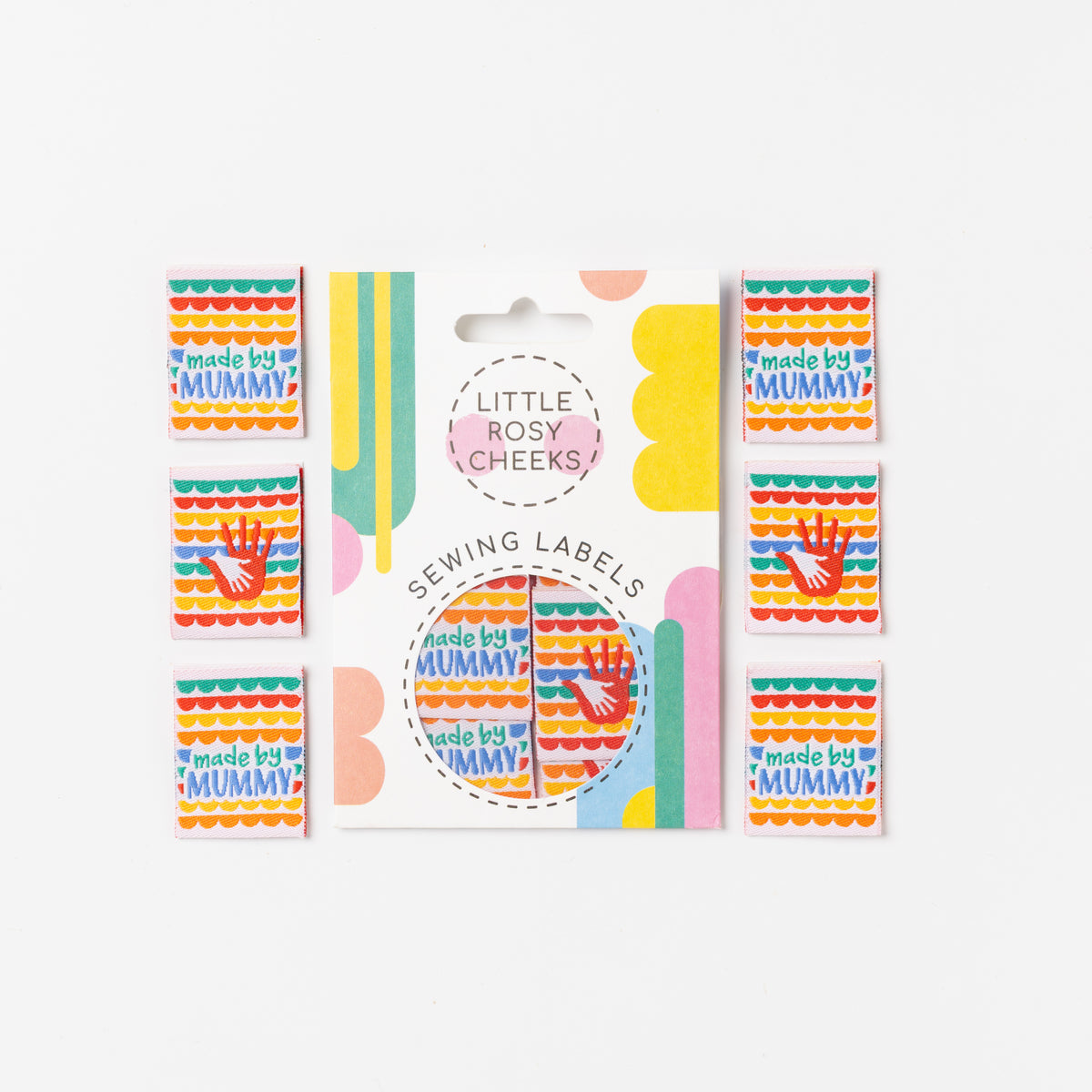 MADE BY MUMMY 2.0 Pack of 6 sewing labels – Little Rosy Cheeks UK